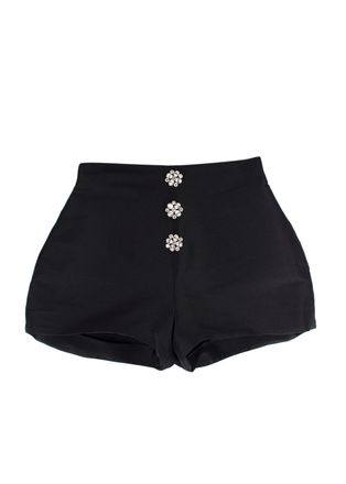 Silvia Astore Black Abigail Hot Pant Size XS