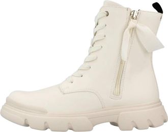 Geox Junette Schn&uuml;rstiefel - - Shoes - Damen - Wei&szlig; - 38 EU