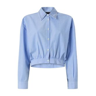 Pinko Pinko, Femme, Blouses et Chemises, Bleu, Taille: 40 FR Chemise Charita