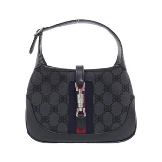Balenciaga Sac bandouli&egrave;re en cuir et toile Pre-owned - Femme - Pre-owned - Noir - Taille: ONE Size