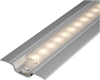 Paulmann 70855 Profil Step Diffusor 100cm LED-Kan&auml;le Alu eloxiert, Satin Leisten Alu, Kunststoff Stripe