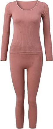 Generic Ensemble de v&ecirc;tements de d&eacute;tente pour femme - Deux tenues pour femme - Pull &agrave; manches longues et col rond - Haut et pantalon long - Surv&ecirc;tement en vel