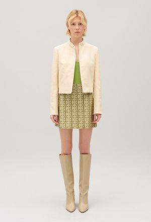 Claudie Pierlot Veste biker beige clair