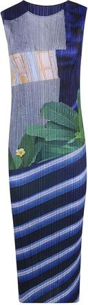 Issey Miyake Femme, Robes, Multicolore, Taille: 46 FR City Collage Dress