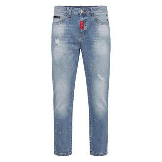 Philipp Plein Homme, Jeans, Bleu, Taille: W36 Nouveau Jean Coupe Fusel&eacute;e Basique