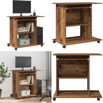 vidaXL Schreibtisch Altholz-Optik 80x50x75 cm Holzwerkstoff - Vidaxl