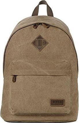 Troop London Heritage TRP0384 Sac &agrave; dos en toile d&eacute;contract&eacute;, marron