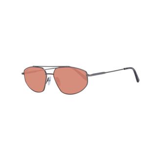 Serengeti Eyewear Bronzefarbene Aviator Sonnenbrille mit Orangen Gl&auml;sern - - Accessories - Herren - Braun - ONE SIZE