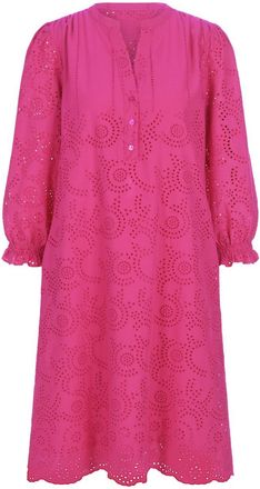 Marcel Ostertag Kleid V-&Ouml;ffnung am Ausschnitt Marcel Ostertag pink