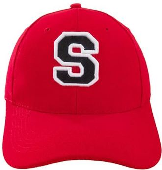 4sold Casual Coton Alphabet A-Z Rouge Casquettes Noir Lettre Snap Retour Chapeau Chapeaux Unisexe Garçons Filles ou Homme Casquette Casquette de Baseball Ro