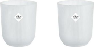 ELHO Vibes Fold Orchid High 12,5cm - Orchideentopf f&uuml;r den Innenbereich - Blument&ouml;pfe f&uuml;r den Innenbereich - 100% recycelter Kunststoff - Transparent/Trans