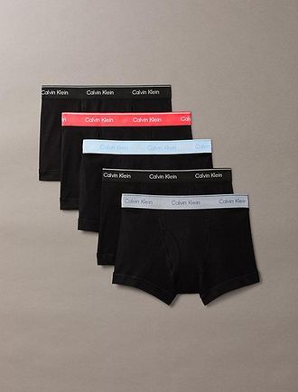 Calvin Klein 5er-pack Boxershorts - Cotton Classics - Black Bodies W/ Black/misty Grey/pu - Herren - 2XL