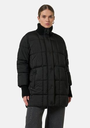 Comma Winterjacke Outdoor-Jacke Oversized Steppjacke mit Ripp-Details