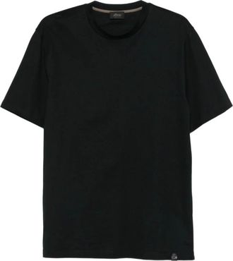 Brioni Homme, Tops, Noir, Taille: M T-shirt col rond