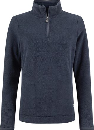 Weird Fish Sarah Fleece-Oberteil f&uuml;r Damen, mit kurzem Rei&szlig;verschluss, Strukturiert (Mitternachtsblau)