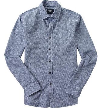 Joop Herren Hemd blau Baumwolle