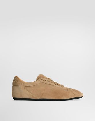 Dolce & Gabbana Sneaker Ballet Aus Kalbsspaltleder - Frau Sneakers Beige 36.5