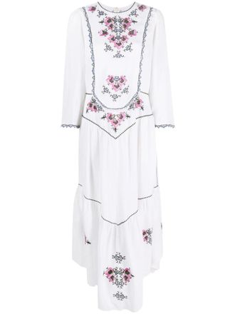 Isabel Marant robe Sonia &agrave; coupe mi-longue - Blanc