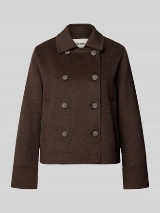 Stefanel Zweireihige Jacke aus Lanawoll-Mix