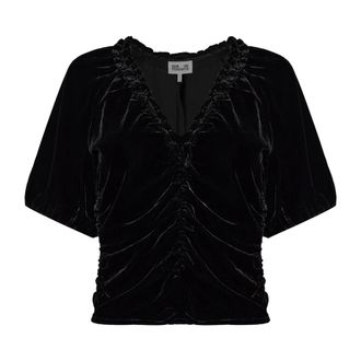 Baum Und Pferdgarten Velvet Top Melline - Femme - Blouses et Chemises - Noir - Taille: 36 FR