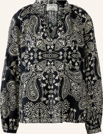 Oui Blusenshirt schwarz