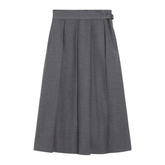 Max Mara Midi-R&ouml;cke - - Skirts - Damen - Grau - M