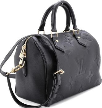 Louis Vuitton Speedy Bandouliere Bag Monogram Empreinte Giant 25 satchel - Noir