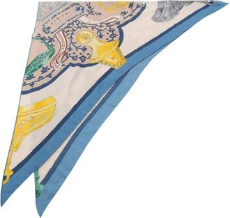 Hermès écharpe Etriers Remix (années 2000) - Tons neutres