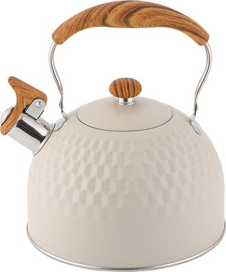 Generic Top The Kettle Pfanne - Induktionstee Pfeifenloc Diese aus Edelstahl bietet ein großzügiges Fassungsvermögen von 2,5 l, perfekt für die mühelose Zuber