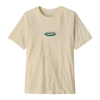 Patagonia Homme, Sport, Beige, Taille: 2XL T-Shirt 95 Oval Logo