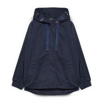 Fiorella Rubino Parka mit Kapuze und Maxi-Kordelzug - - Jackets - Damen - Blau - L