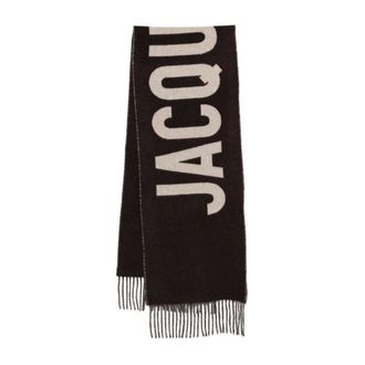 Jacquemus Femme, Accessoires, Brun, Taille: ONE Size &Eacute;charpe en Laine Marron Style &Eacute;l&eacute;gant