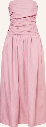 Faithfull The Brand Faithfull The Brand Off-Shoulder-Kleid Sacha Aus Leinen rosa