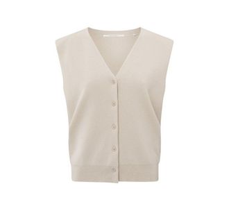 YaYa Cardigan Strickweste mit Schulterdetails und V-Ausschnitt