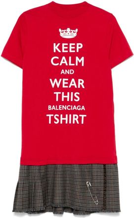 Balenciaga Keep Calm Midikleid - Rot