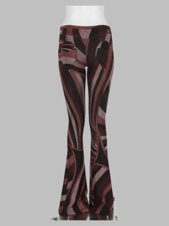Emilio Pucci Iride Print Trousers - Bordeaux
