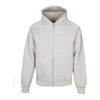 Autry Cremefarbenes Neopren-Sweatshirt Stylischer Rei&szlig;verschluss Kapuze - - Sweatshirts & Hoodies - Herren - Grau - S