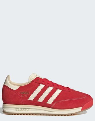 adidas Originals Sl 72 RS - Chaussures - Rubis pur et blanc cr&egrave;me-Rouge