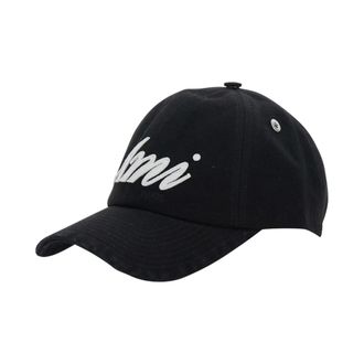 Ami Homme, Accessoires, Noir, Taille: ONE Size Casquette Patch en Feutre