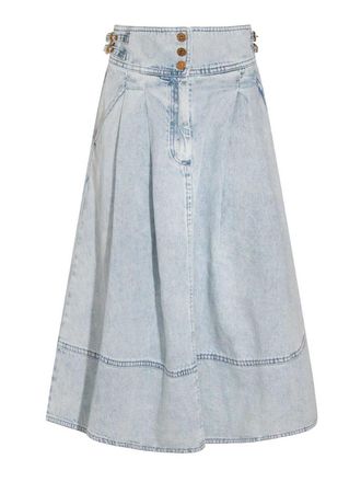 Zimmermann Jupe Longue - Bleu