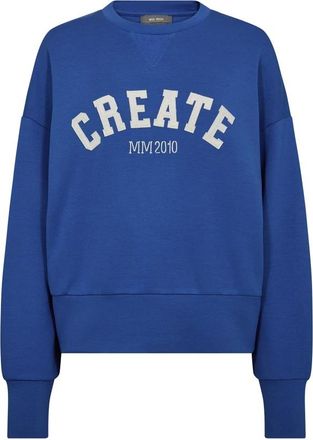 Mos Mosh MOS Mosh, Femme, Sweatshirts et sweats &agrave; capuche, Bleu, Taille: 44 FR MMCelli O-Ls SweaT-shirt