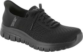 Skechers Baskets Graceful First Blush pour Femme, Noir, 38.5 EU