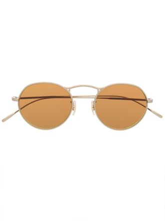 Oliver Peoples lunettes de soleil M-4 30th &agrave; monture ronde - Or
