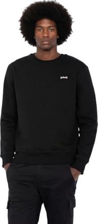 Schott NYC Homme Swcasual1 Sweatshirt, Noir, M EU