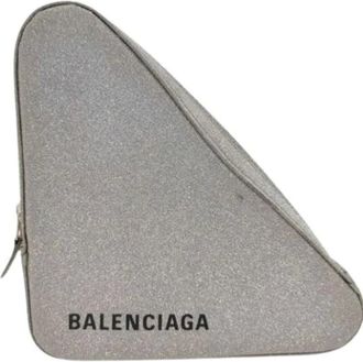 Balenciaga Sac pochette vintage doccasion - Femme - Pre-owned - Gris - Taille: ONE Size