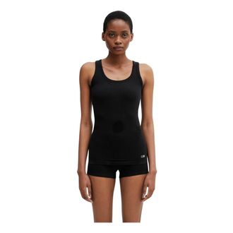 Maison Margiela D&eacute;bardeur c&ocirc;tel&eacute; - Femme - Tops - Noir - Taille: 38/40 FR