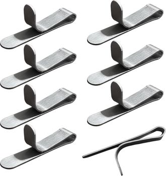 Generic Metall -Chip -Clips | 8x Kuchenringhalter, Edelstahl -Backzubeh&ouml;r Dessert Ringbefestigung F&uuml;r Geb&auml;ck Muffins Kekse K&uuml;che Anf&auml;nger Ent&auml;mmerung Geb&auml;ck A