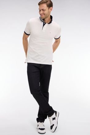 Eden Park Jean Bleu Marine En Coton Extensible