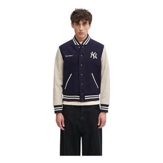 Sporty & Rich Champions Wool Varsity Jacket - - Jackets - Herren - Blau - L