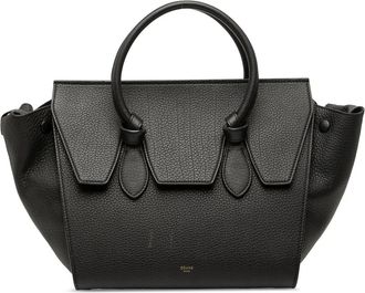Celine Shopper - Medium Grained Calfskin Tie Knot Tote - Gr. unisize - in Schwarz - f&uuml;r Damen